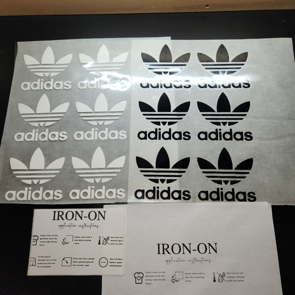 adidas | Shoes | Adidas Iron Logo With Txt Size 4 Inches Wb Iron Heat ...